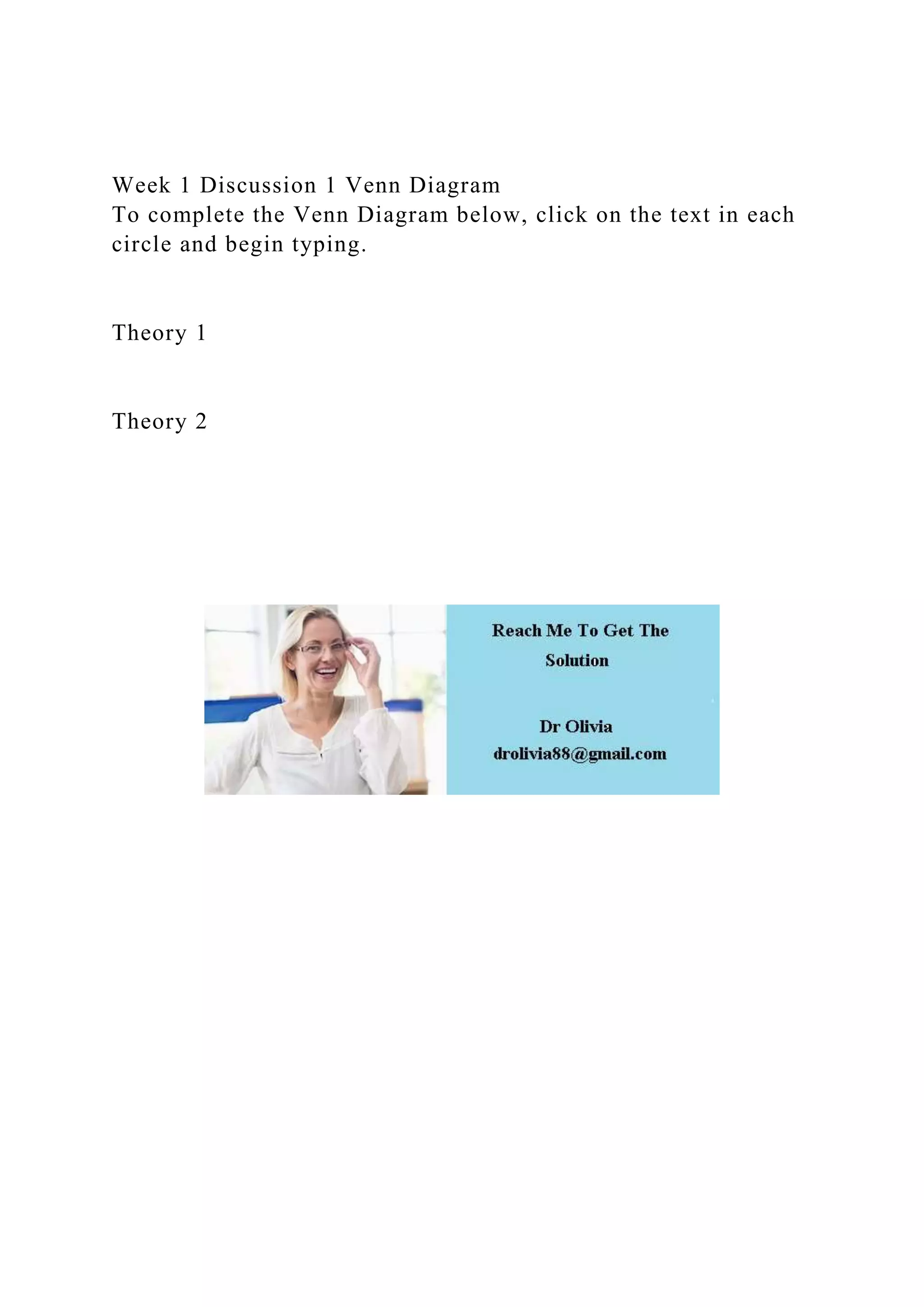 Week 1 Discussion 1 Venn DiagramTo complete the Venn Diagram bel.docx