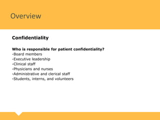 Confidentiality in Healthcare | PPT