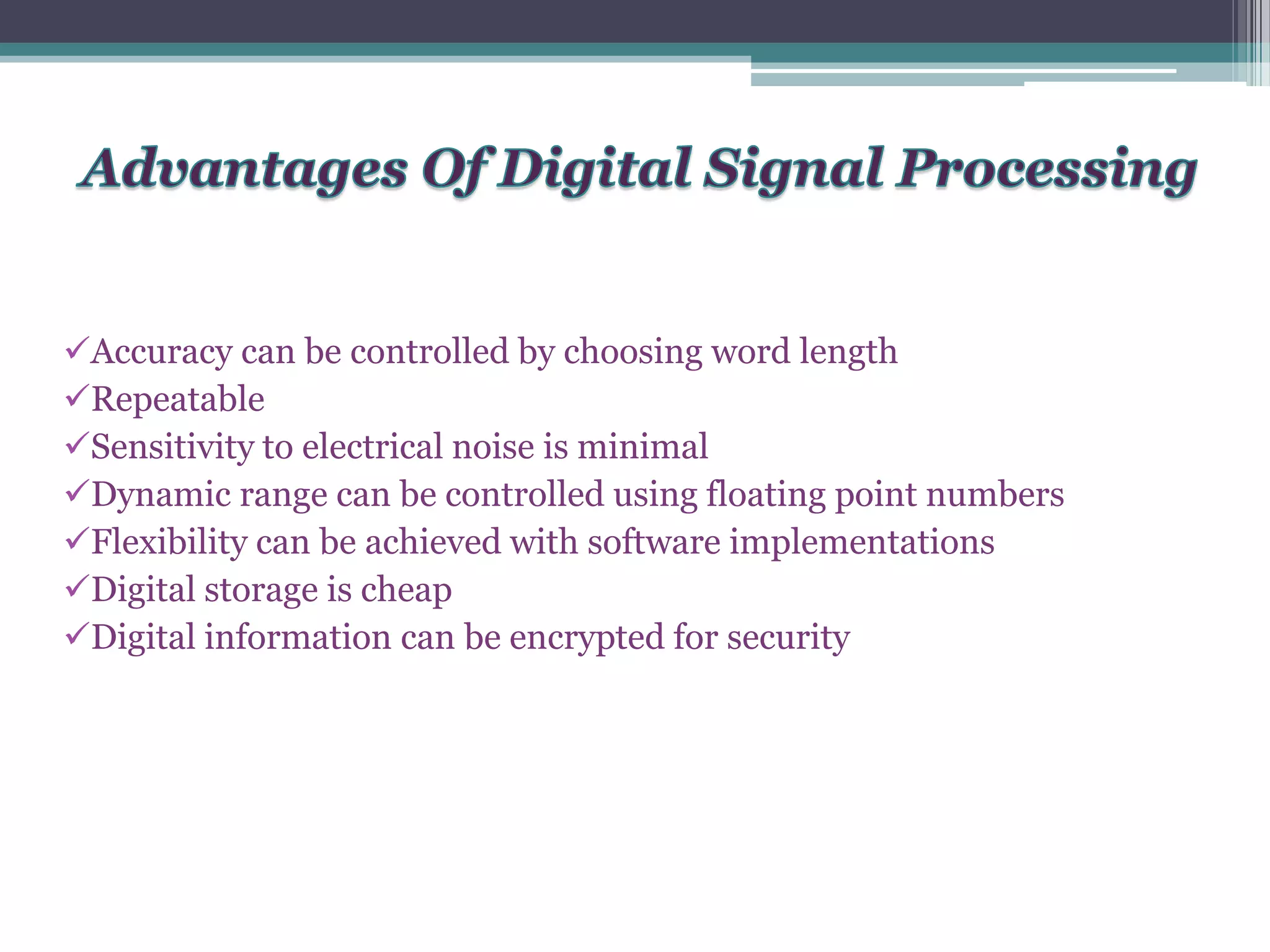 Digital System Processing | PPTX