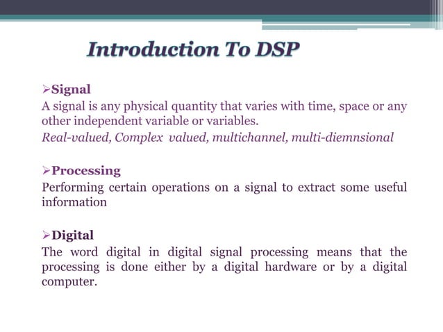 Digital System Processing | PPTX | Physics | Science