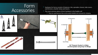 This is a Concrete Formwork presentation, describing various types of ...