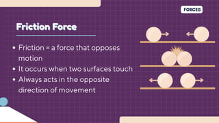 a presentation for grade 8 for science about force and motion and ...