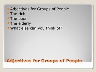 Week 1 grammar notes | PPT