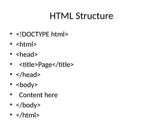 Website structure basic HTML and cs.pptx