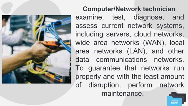 The learners analyze the various sectors of ICT and evaluate the ...