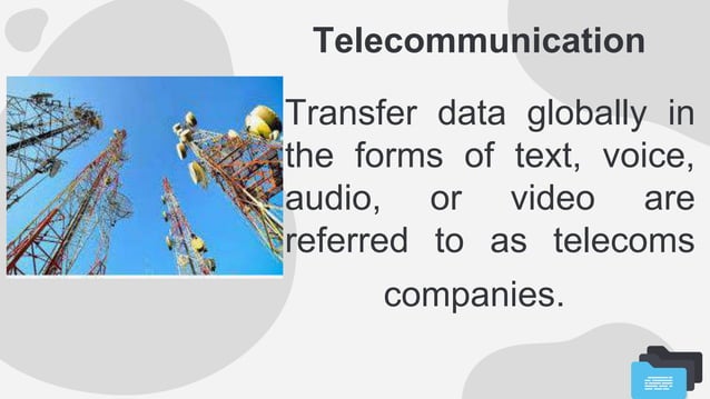 The learners analyze the various sectors of ICT and evaluate the ...