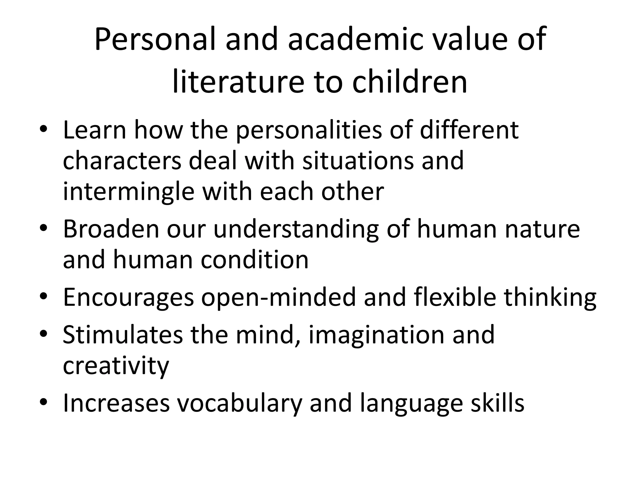 introduction to children’s literature | PPTX