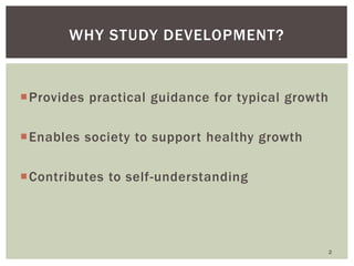 Week 1 Introduction to Lifespan Development | PPT