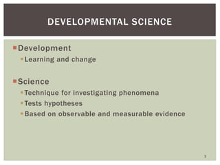 Week 1 Introduction to Lifespan Development | PPT