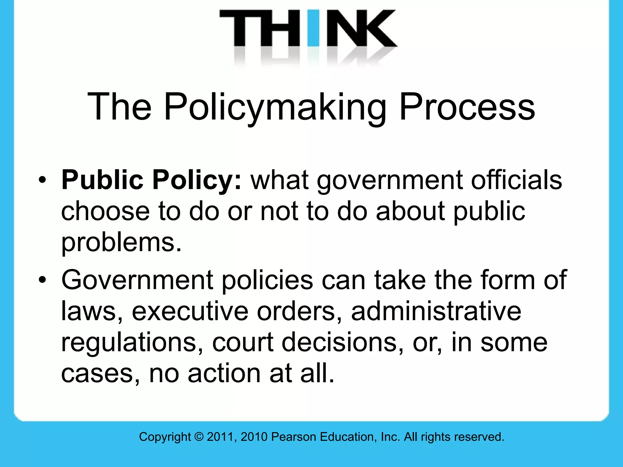 (Week1) intro government, politics, and the policymaking process | PPT
