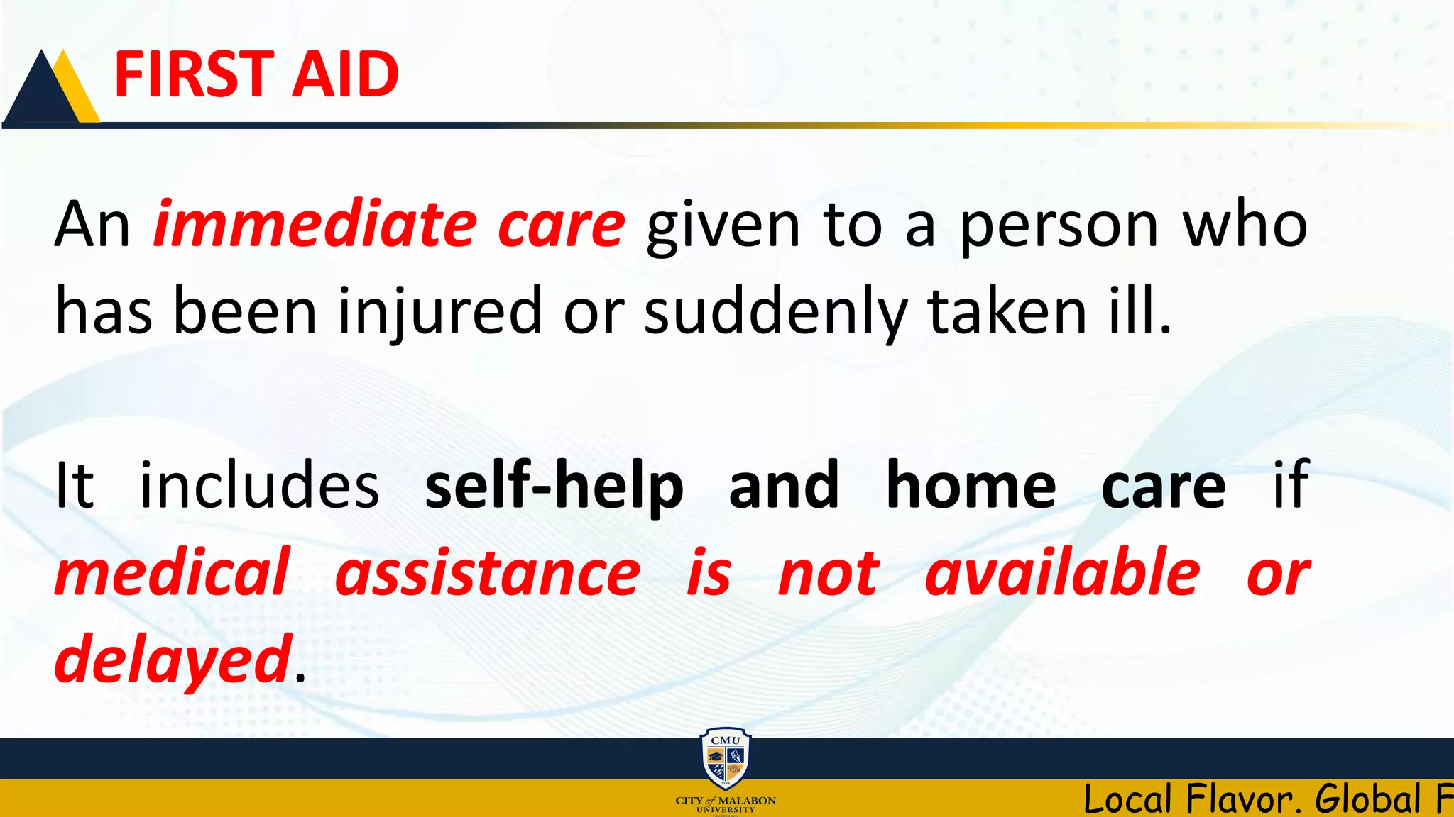 WEEK 1 INTRO TO FIRST AID.pptx