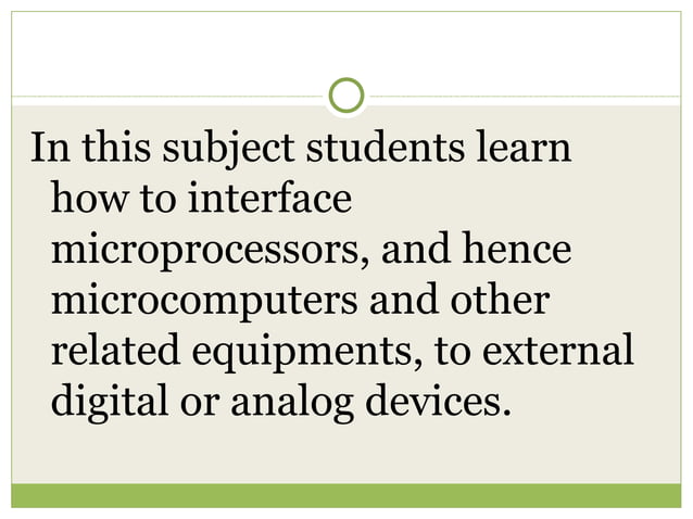Introduction to Interfacing Technique | PPT