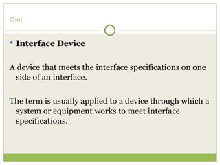 Introduction to Interfacing Technique | PPT