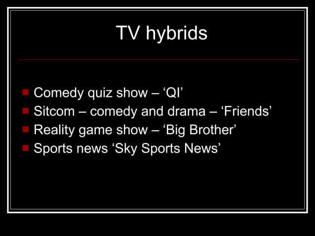 Intro To Reality TV | PPT | Lifestyle | Genres