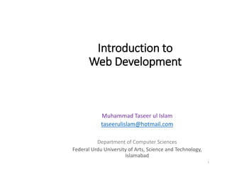 Week 1 Intro to Web Dev..pptx