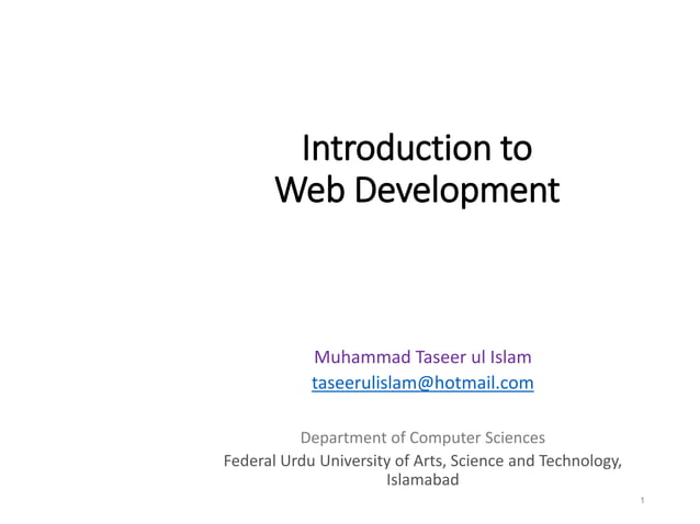 Week 1 Intro to Web Dev..pptx