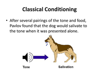Week1 Learning Approach and Classical Conditioning | PPTX