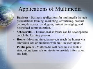 Introduction to Multimedia | PPT
