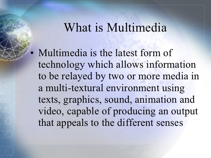 Introduction to Multimedia