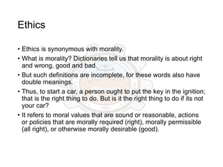 Week 1 Lecture a.pdf Introduction to Ethical and Legal Dimensions of ...