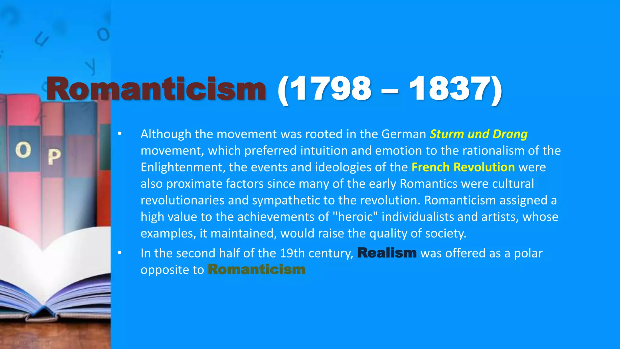 Romanticism Lecture by Faisal Ahmed_WEEK 1_ENG 409 | PPT