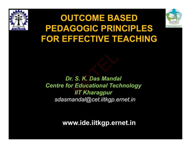 Outcome based pedagogy principles for effective teaching | PPT