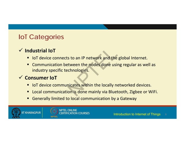 IoT Course NPTEL Sensing slides by Prof Soudeep | PDF