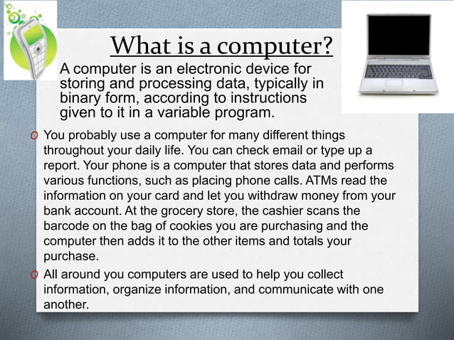 Intro to Tech Class Week 1 lesson 1 | PPT