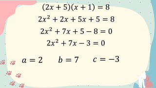 Illustrating Quadratic Equation | PPTX