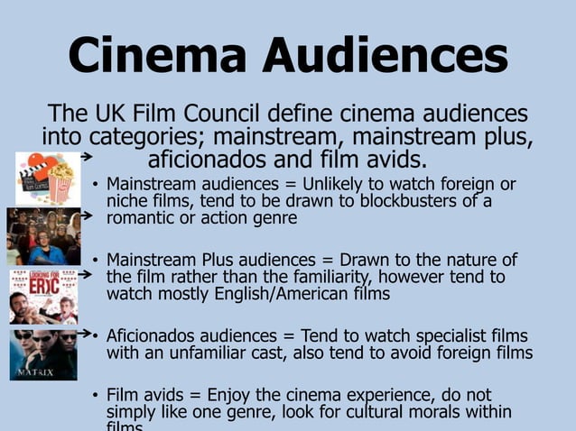 Target audience research - cinema audiences | PPTX