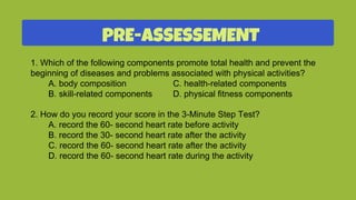 Physical Activity and Physical Fitness Test | PPTX