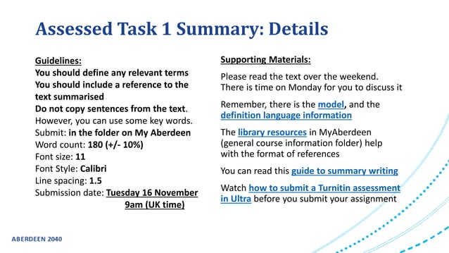 Week 1 lesson 4 summary writing | PPTX