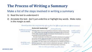 Week 1 lesson 4 summary writing | PPTX