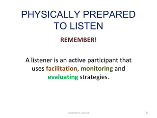 Introduction to Listening Skill | PPT