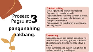 Week 1 Malikhaing Pagsulat-Natutukoy ang pagkakaiba ng makathaing ...