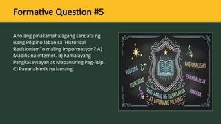 Kamalayang Pangkasaysayan: Pag-unawa at Pagpapahalaga sa Kasaysayan ng ...
