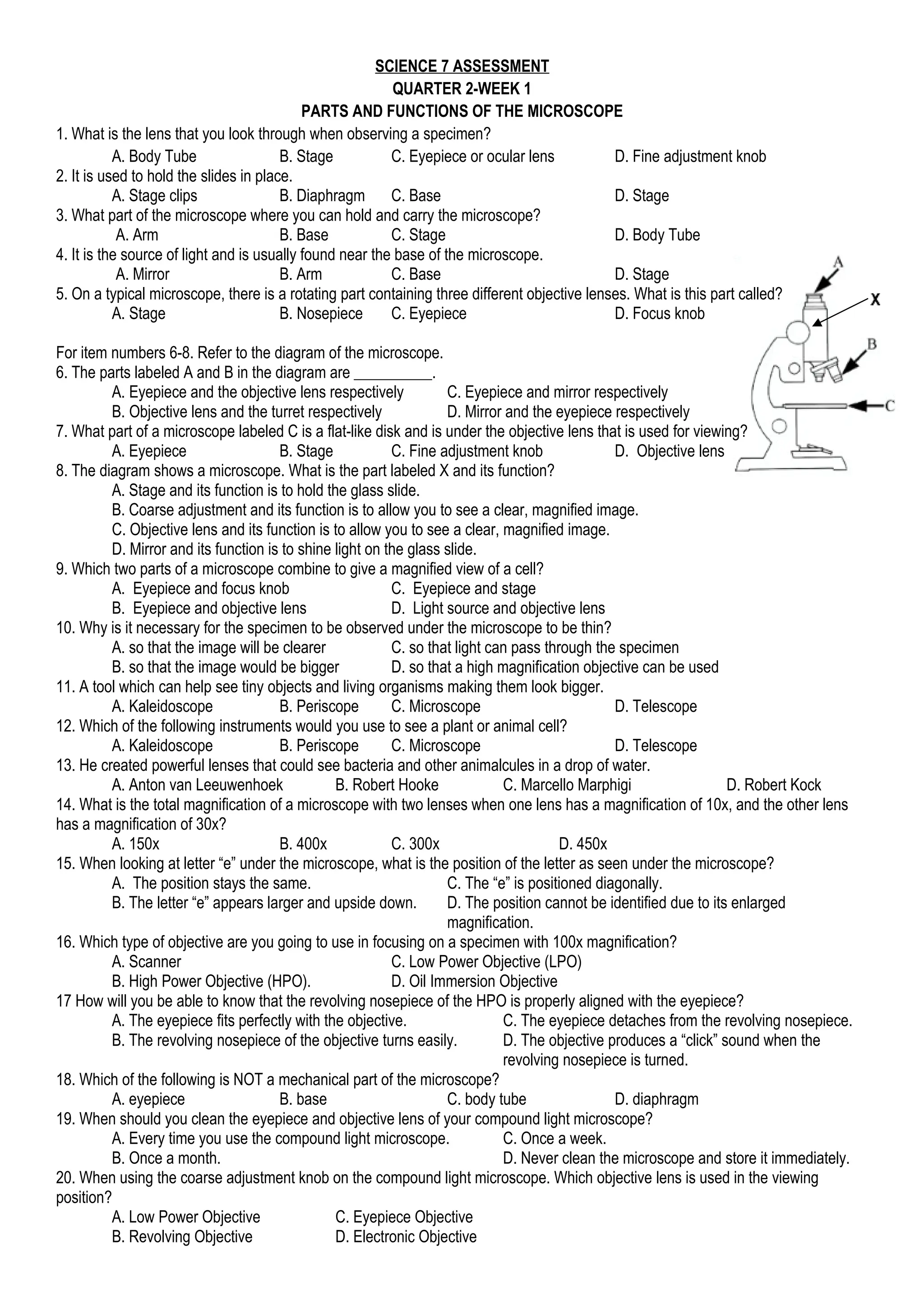 MICROSCOPE SUMMATIVE ASSESSMENT AND PERFORMANCE TASK.docx