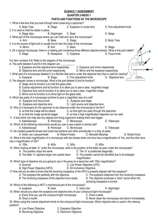 MICROSCOPE SUMMATIVE ASSESSMENT AND PERFORMANCE TASK.docx