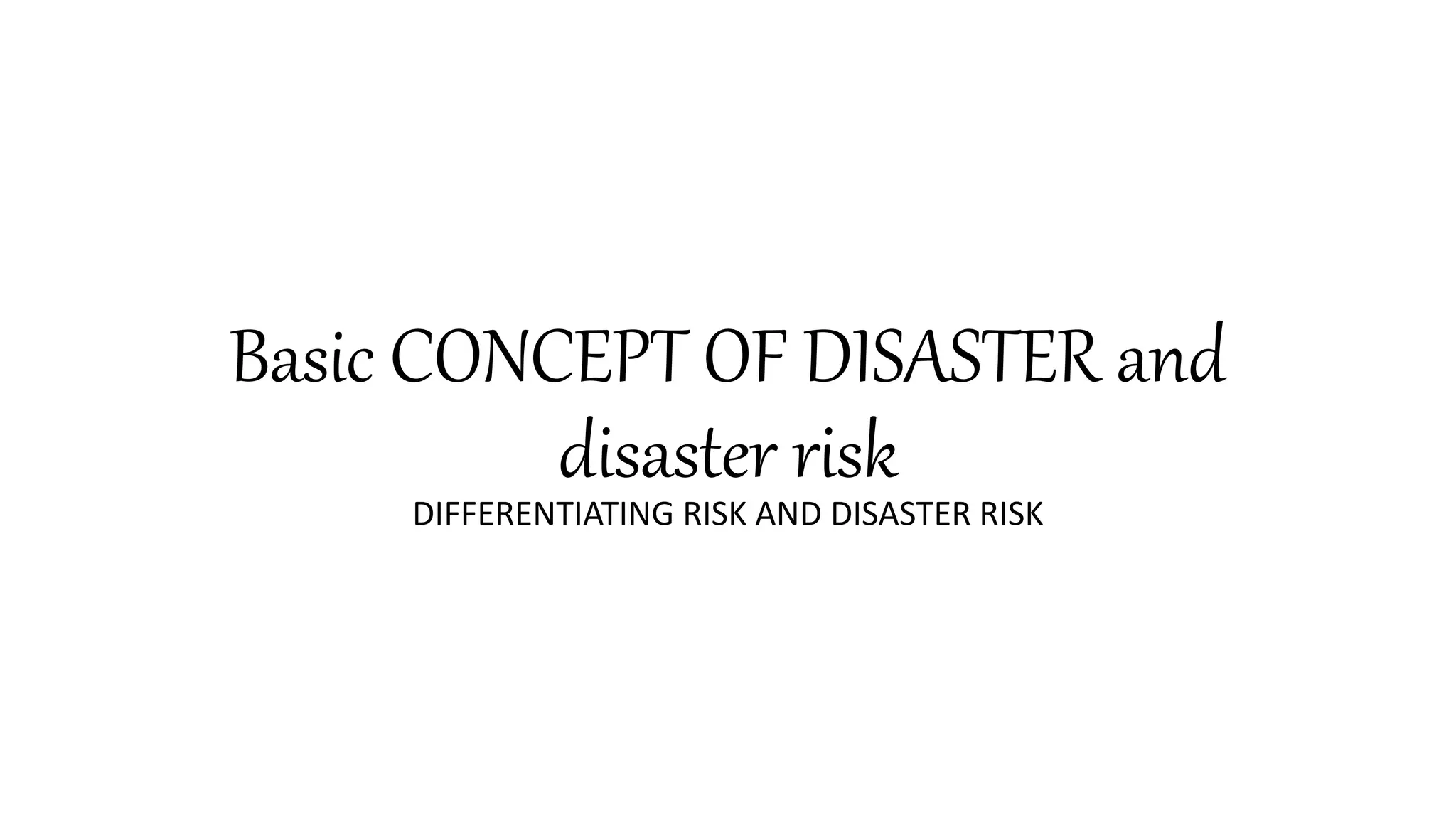 DRRR lesson 1 Basic Concept of Disaster.pptx