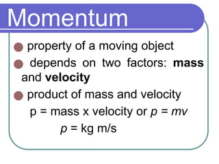WEEK 1_MOMENTUM AND IMPULSE. Grade 9 momentum.pptx