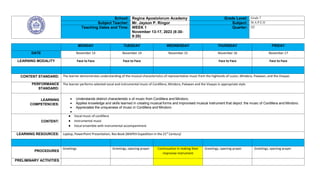 week 1 Music Second quarter learning plan.docx