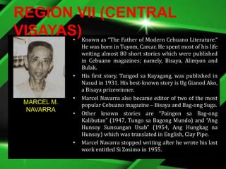 Week 1 no. 3 philippine representative texts and authors from each ...