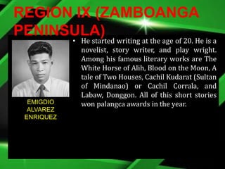 Week 1 no. 3 philippine representative texts and authors from each ...