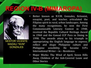 Week 1 no. 3 philippine representative texts and authors from each ...