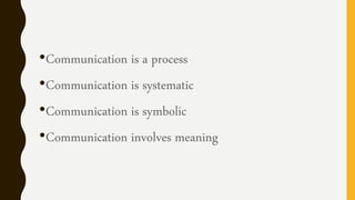 Nature and Elements of Communication: Oral Communication in Context ...