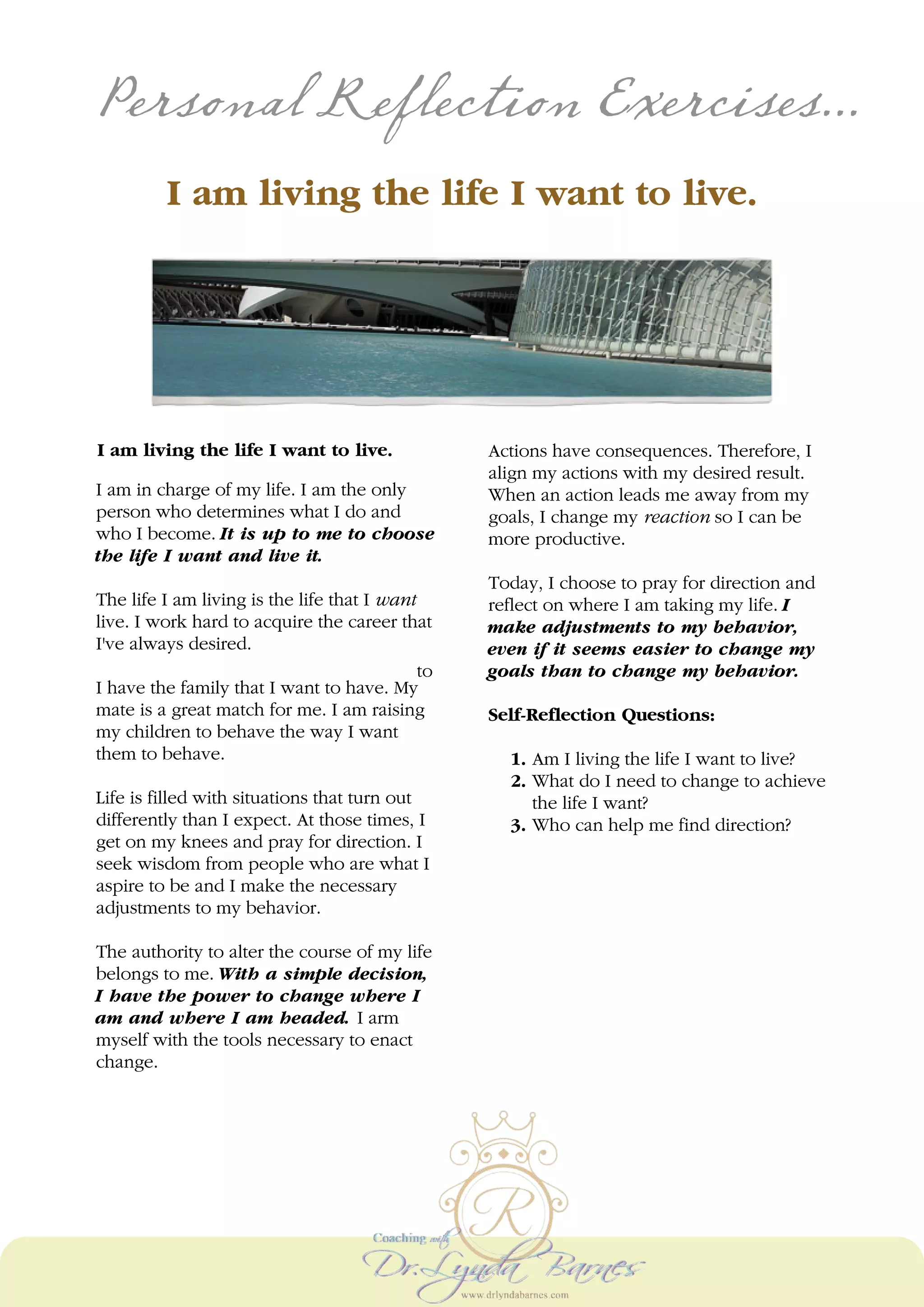 Week 1 of Positive Reflections | PDF