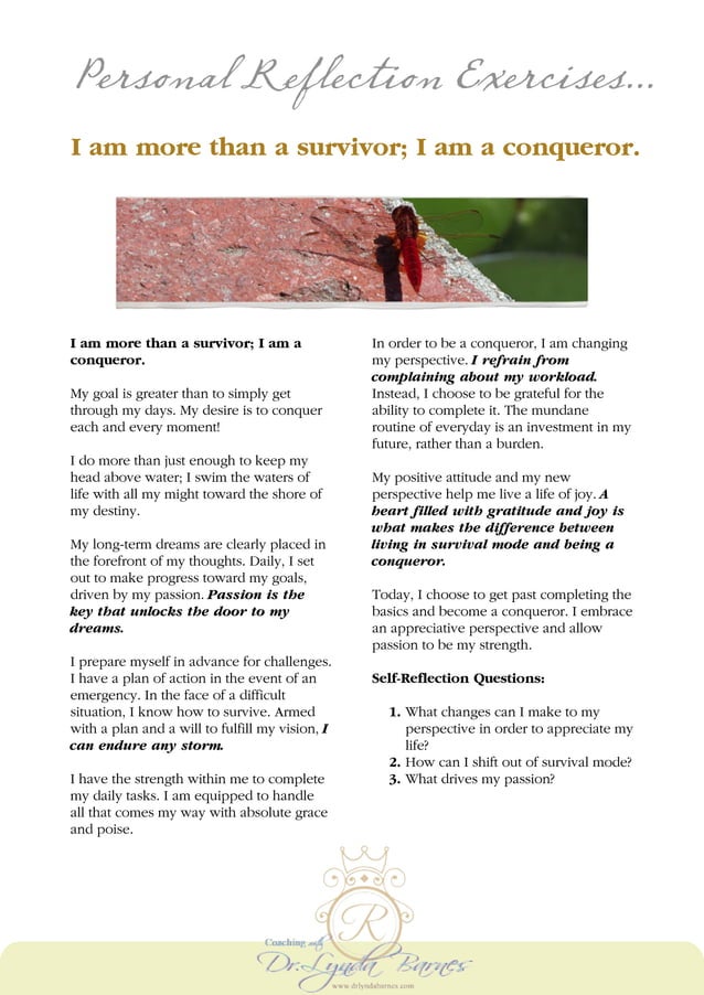 Week 1 of Positive Reflections | PDF