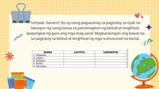 araling panlipunan WEEK 1 Pag gamit ng Mapa at Globo.pptx