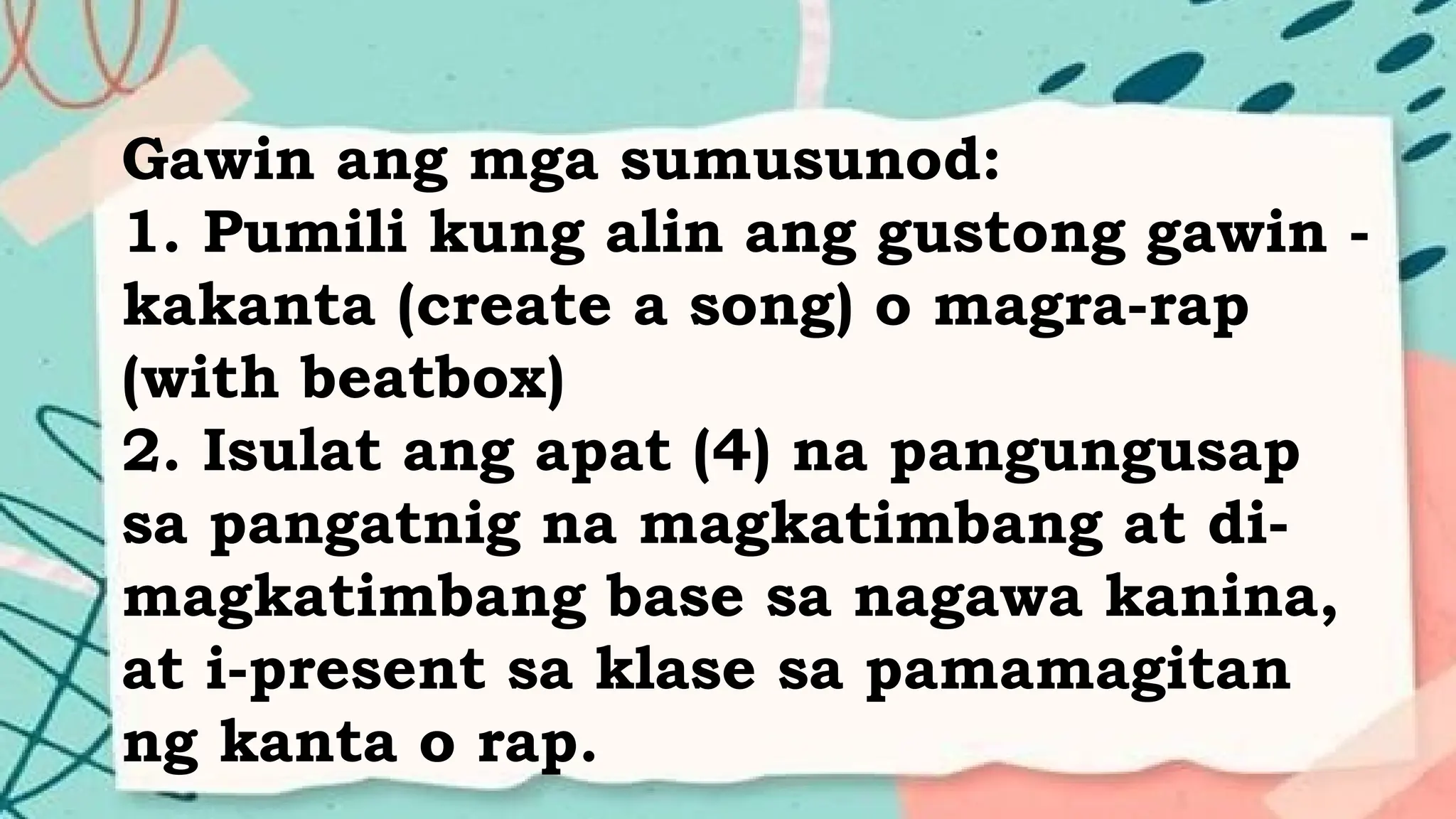 Pangatnig at Mga Halimbawa na mga pangungusap.pptx