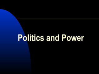 Week 1 politics and power history fair start representation and ...